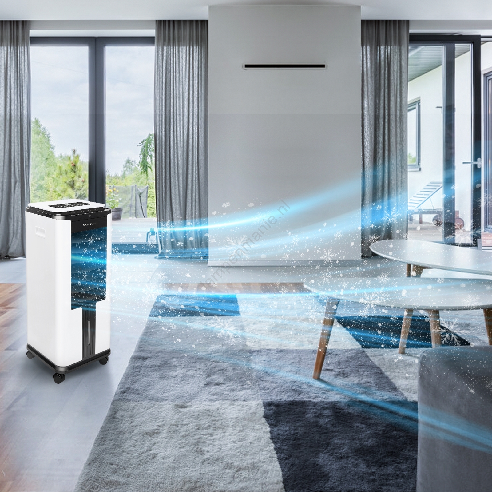 Aigostar - Slimme Airconditioner 75W/230V Wi-Fi + afstandsbediening ...