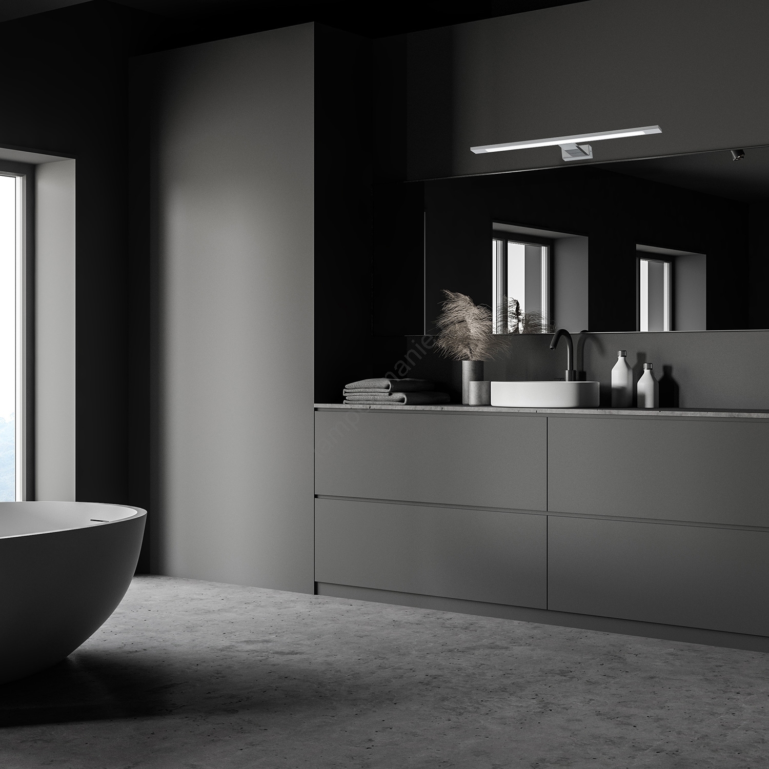 Chromen LED Badkamer spiegelverlichting SHINE LED / 12W / 230V IP44 ...