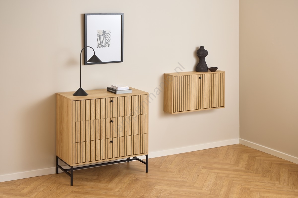 Ladekast met lades OLIVIA, eiken | Lampenmanie