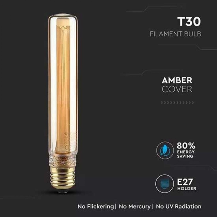LED Lamp FILAMENT VINTAGE E27 / 2W / 230V 1800K Art Edition | Lampenmanie