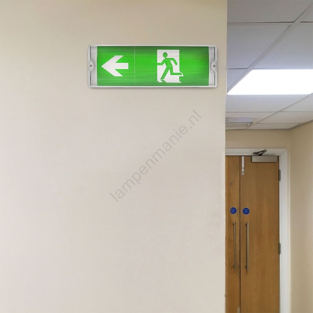 LED Noodverlichting NOODUITGANG LED/4W/230V 6000K IP65 | Lampenmanie