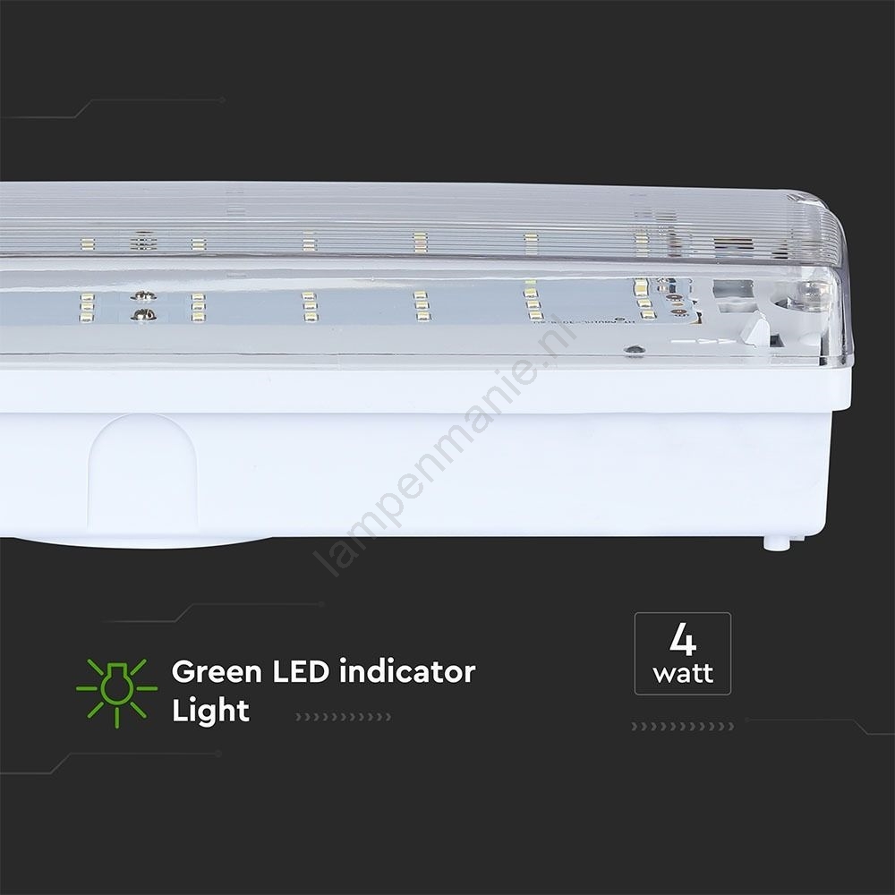 LED Noodverlichting NOODUITGANG LED/4W/230V 6000K IP65 | Lampenmanie