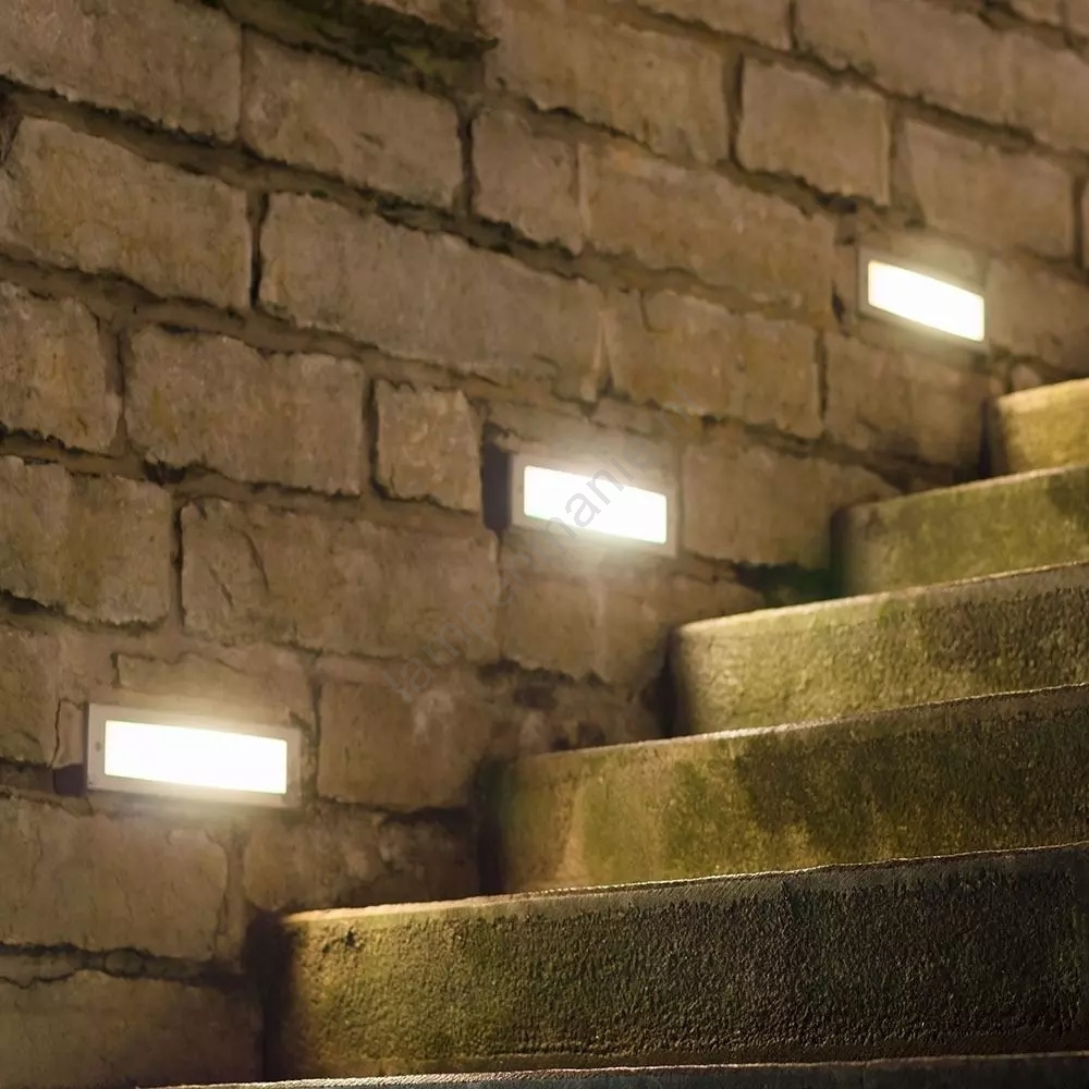 LED Trapverlichting 1xLED/3W/230V 3000K IP65 | Lampenmanie