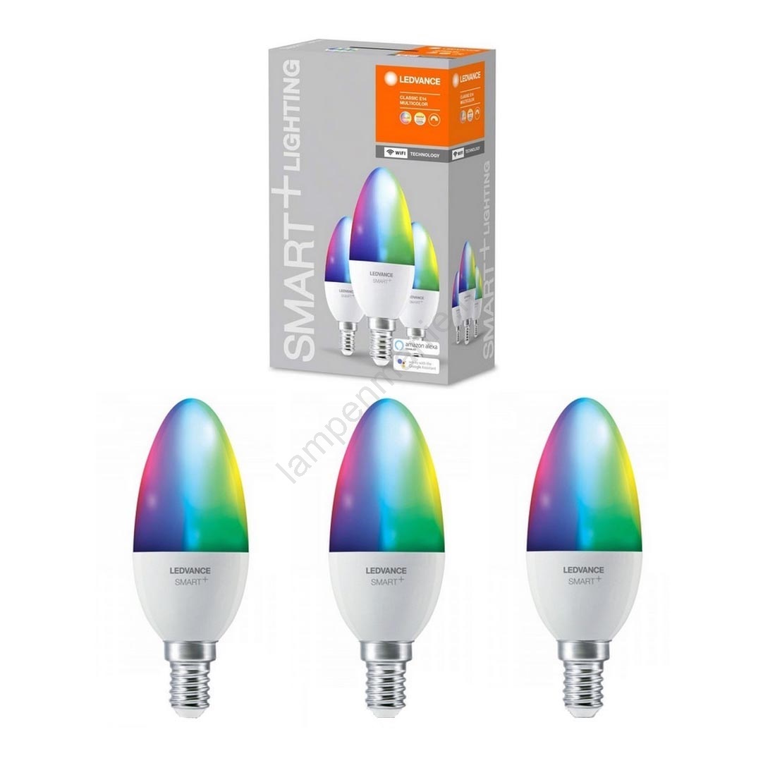 Ledvance - SET 3x LED RGBW Lamp dimbaar SMART + E14 / 5W / 230V 2700K-6500K Wi-Fi | Lampenmanie