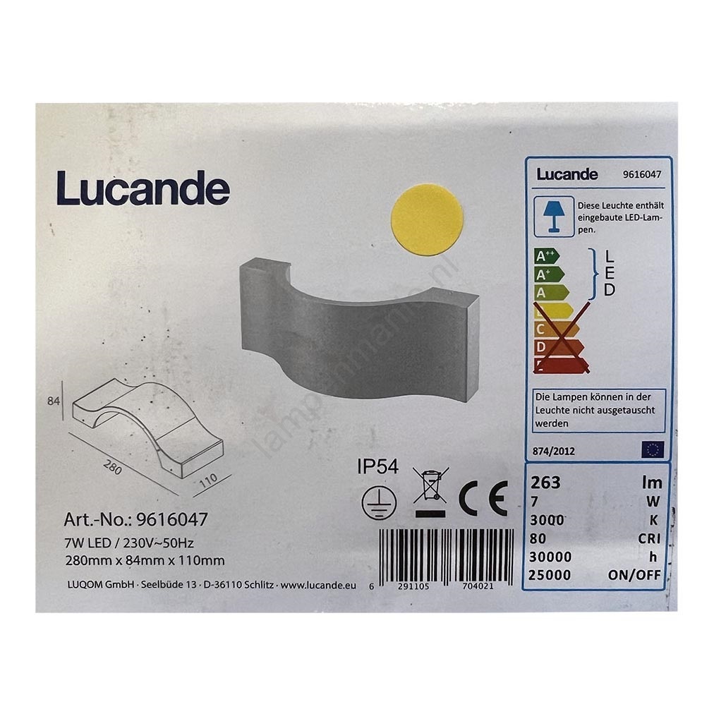 Lucande - LED Buiten wandlamp JACE LED/7W/230V IP54 | Lampenmanie