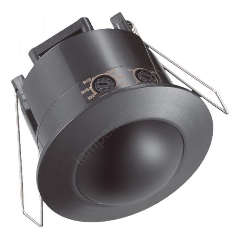 Recessed motion sensor PIR 360° 500W/230V zwart | Lampenmanie