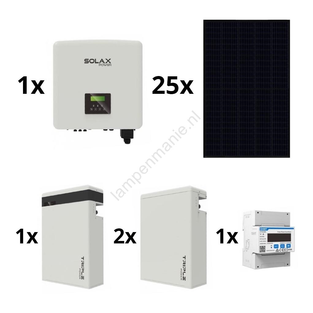 Solar. kit: SOLAX Power - 10kWp JINKO + 10kW SOLAX omzetter 3f + 17,4 ...